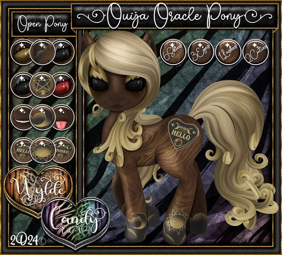 Second Life Marketplace - Open Pony Mod Set: Ouija Oracle Pony •[Wylde ...